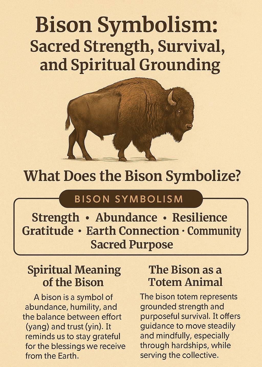 Bison Symbolism: Strength, Spirit & Totem Meaning